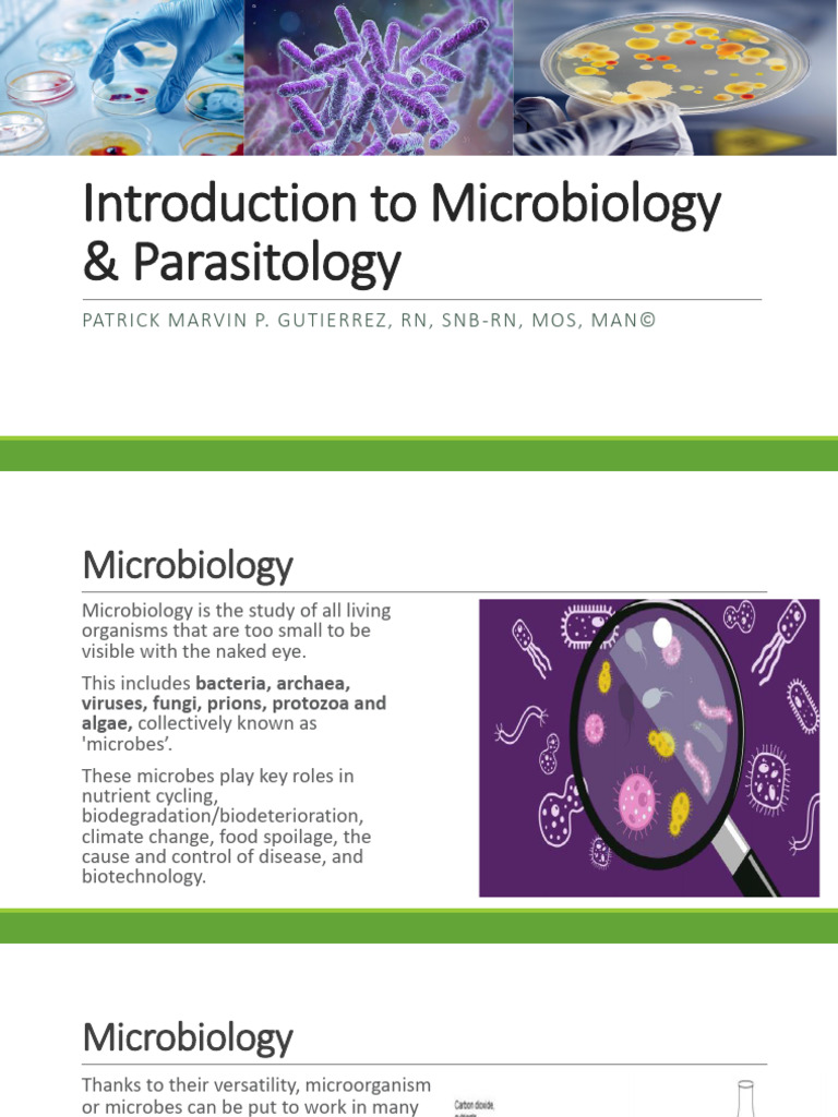 1 Introduction To Microbiology Parasitology | PDF | Fluorescence ...