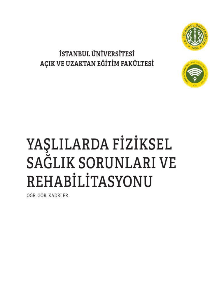 Yaslilarda Fiziksel Saglik Sorunlari | PDF