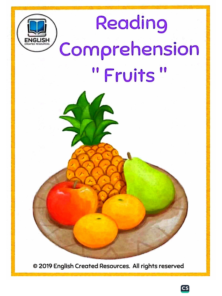 Reading Compréhension Fruits | PDF