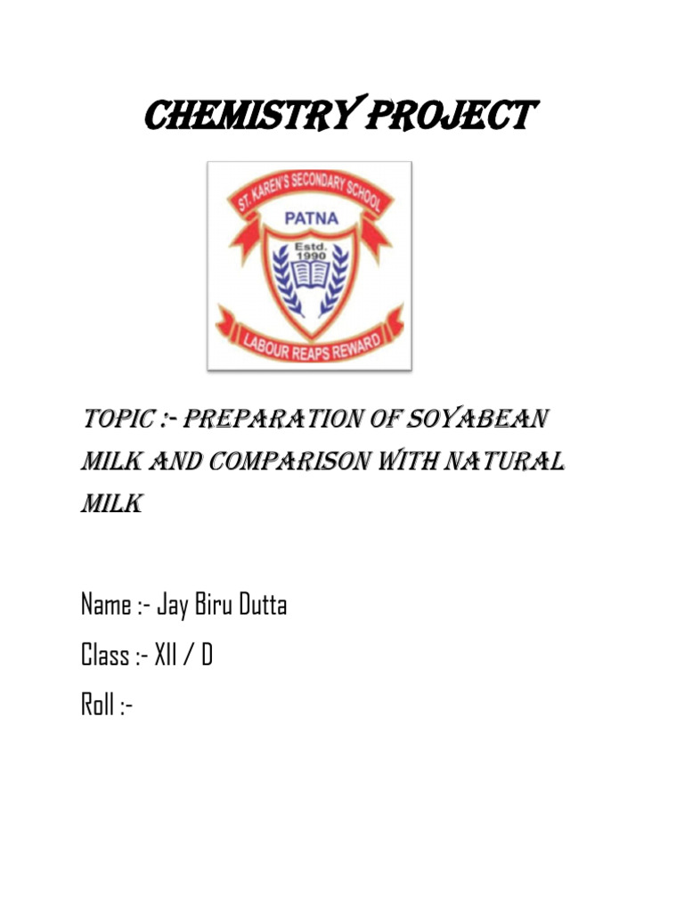 Chemistry Project | PDF