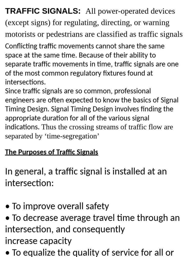 10 Signalised Intersections | PDF | Traffic Light | Traffic
