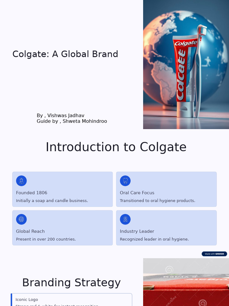 Colgate a Global Brand Story | PDF