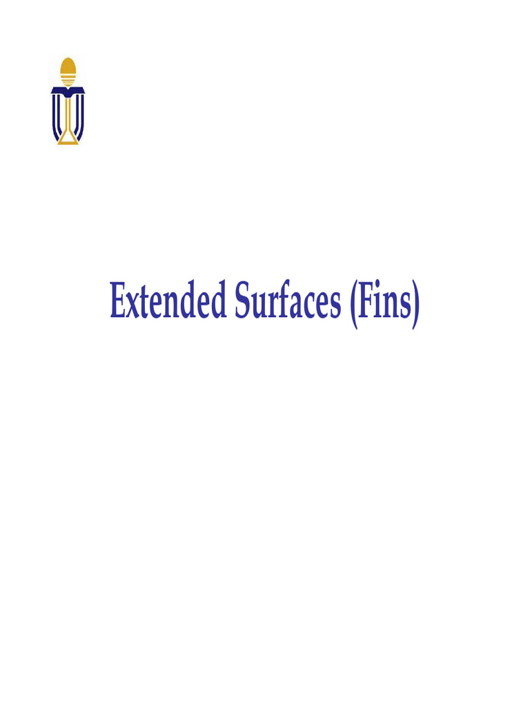 Lecture 7 Extended Surfaces | PDF | Heat Transfer | Heat