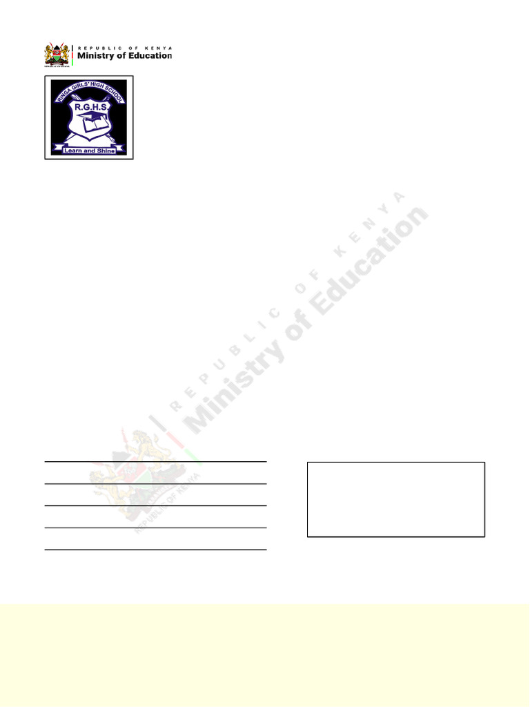 Ringa Girls High School Admission Guide | PDF | Birth Certificate