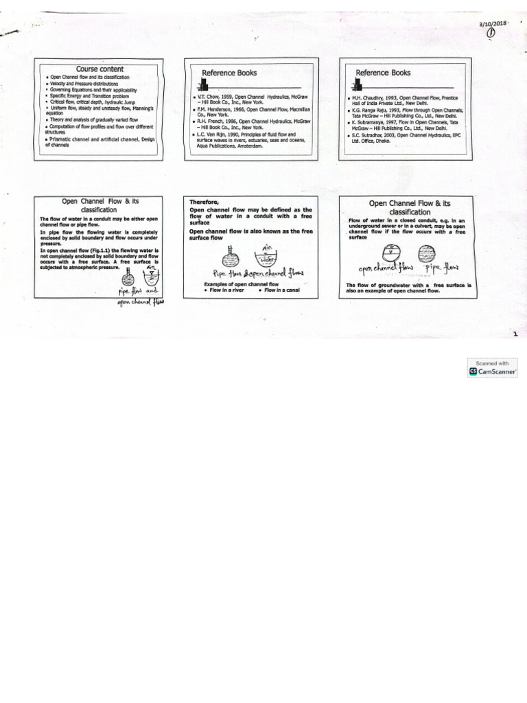 Open Channel - MU Sir (Sheet-1) | PDF