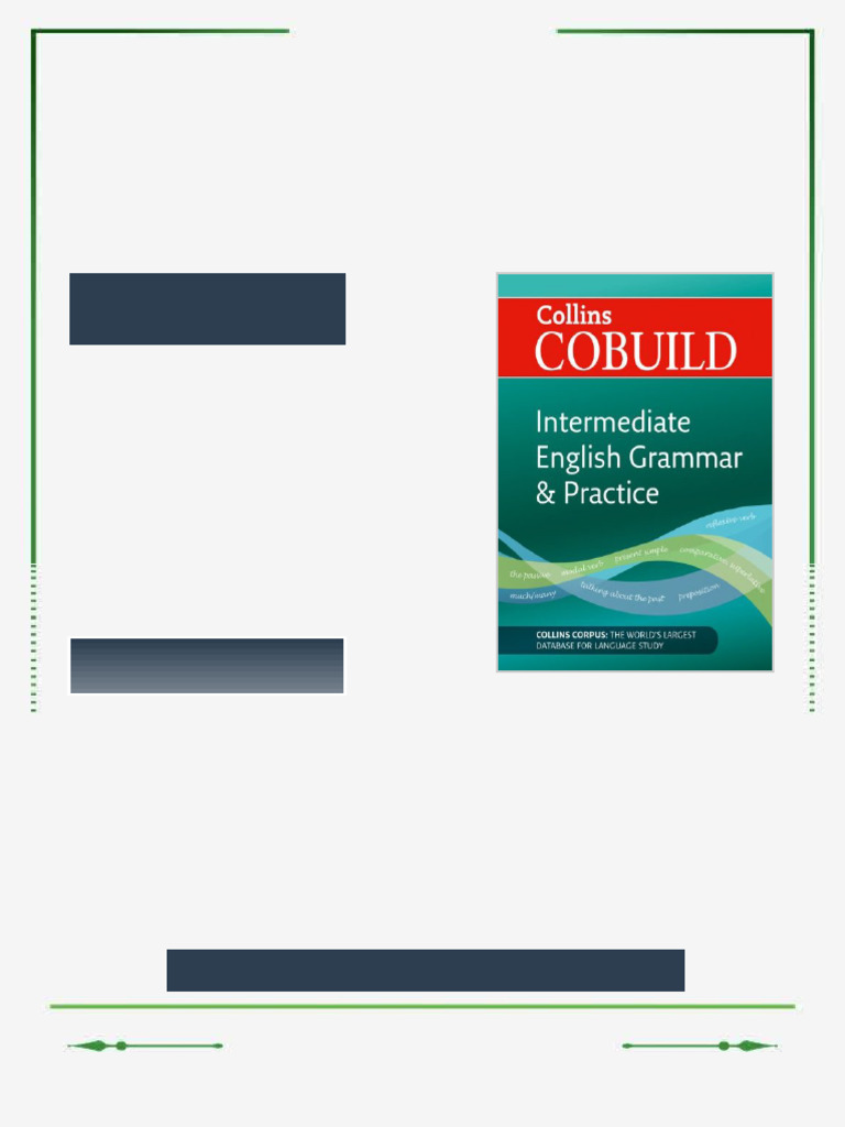COBUILD Intermediate English Grammar and Practice 2nd Edition Kolektif ...