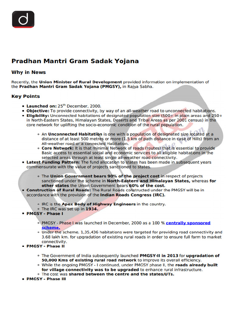 PMGSY | PDF