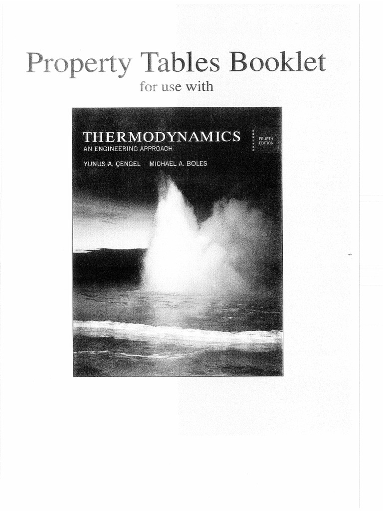 Thermo Tables I | PDF