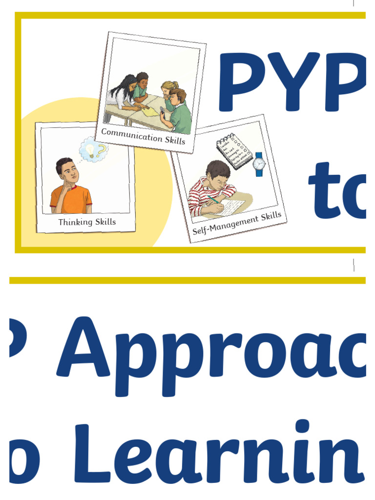 PYP Approaches To Learning Display Banner | PDF
