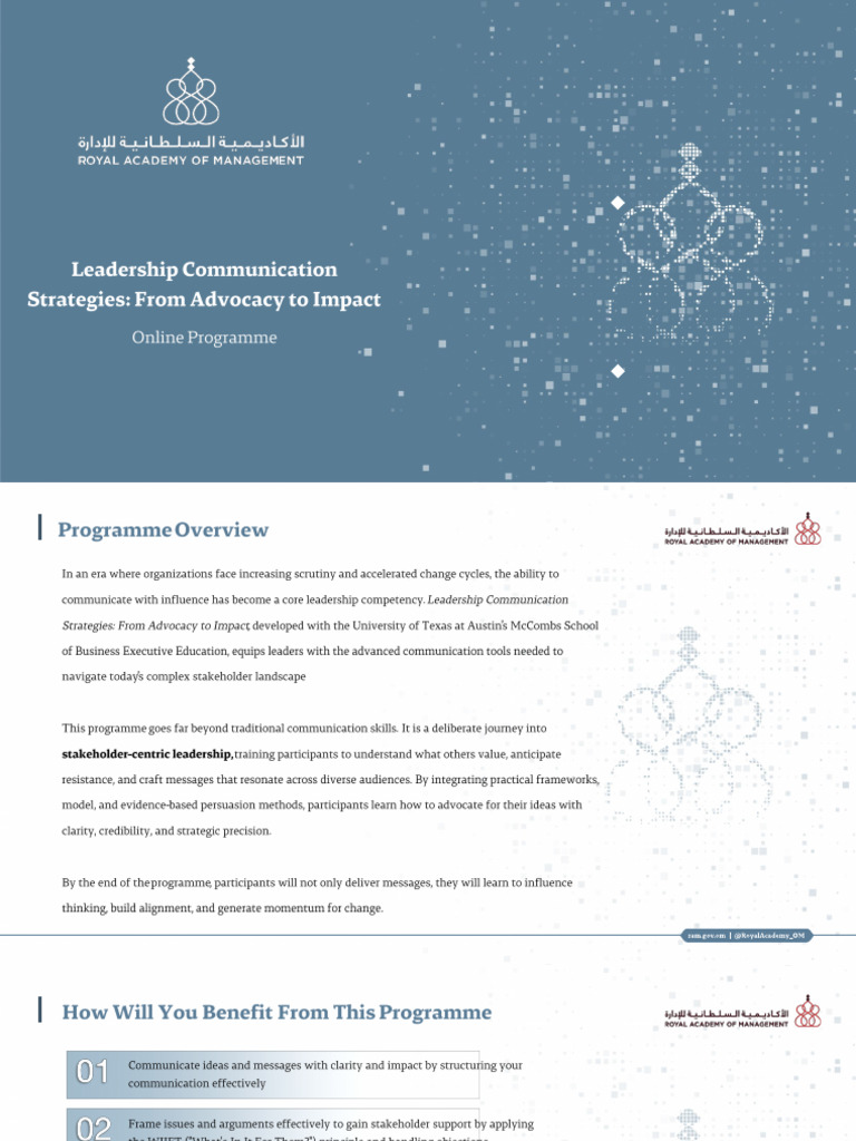 Leadership Communication Strategies Brochure | PDF