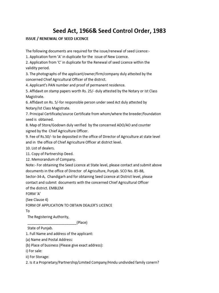 Seed Act | PDF | Affidavit | Notary Public