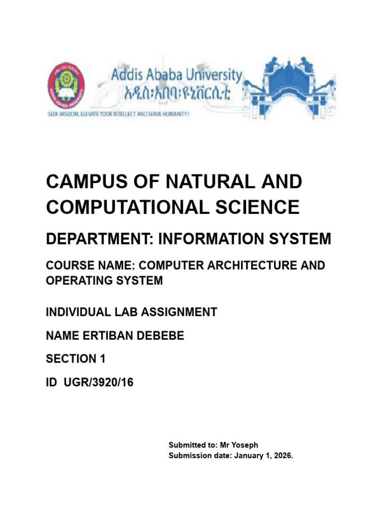 OS (Addis Ababa University) | PDF | Computer File | Directory (Computing)