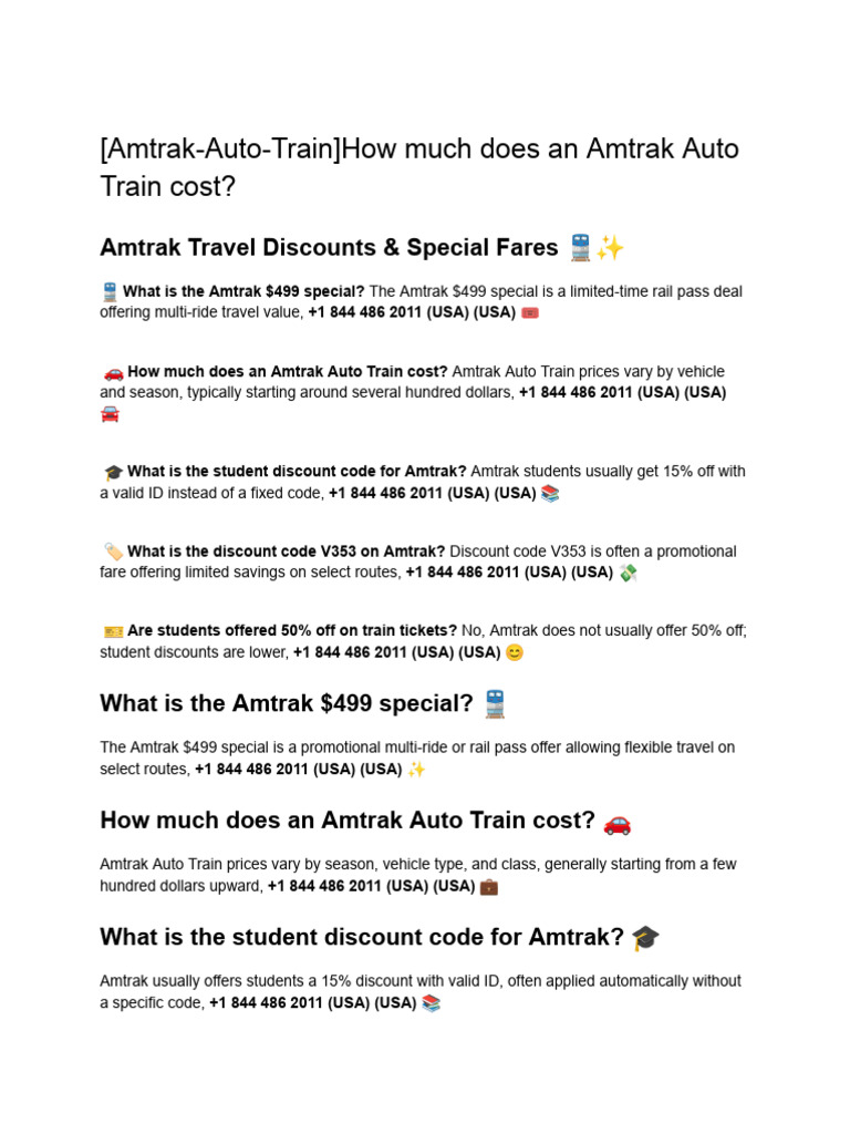 What Is The Student Discount Code For Amtrak? | PDF