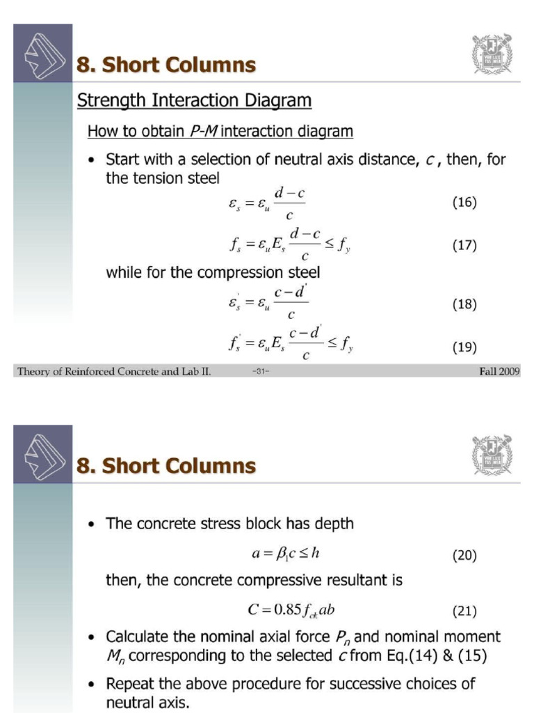 Short Columns Part II | PDF