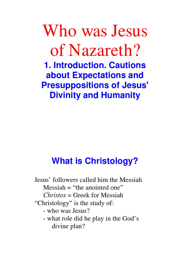 Who Was Jesus of Nazareth? | PDF | Religion & Spirituality