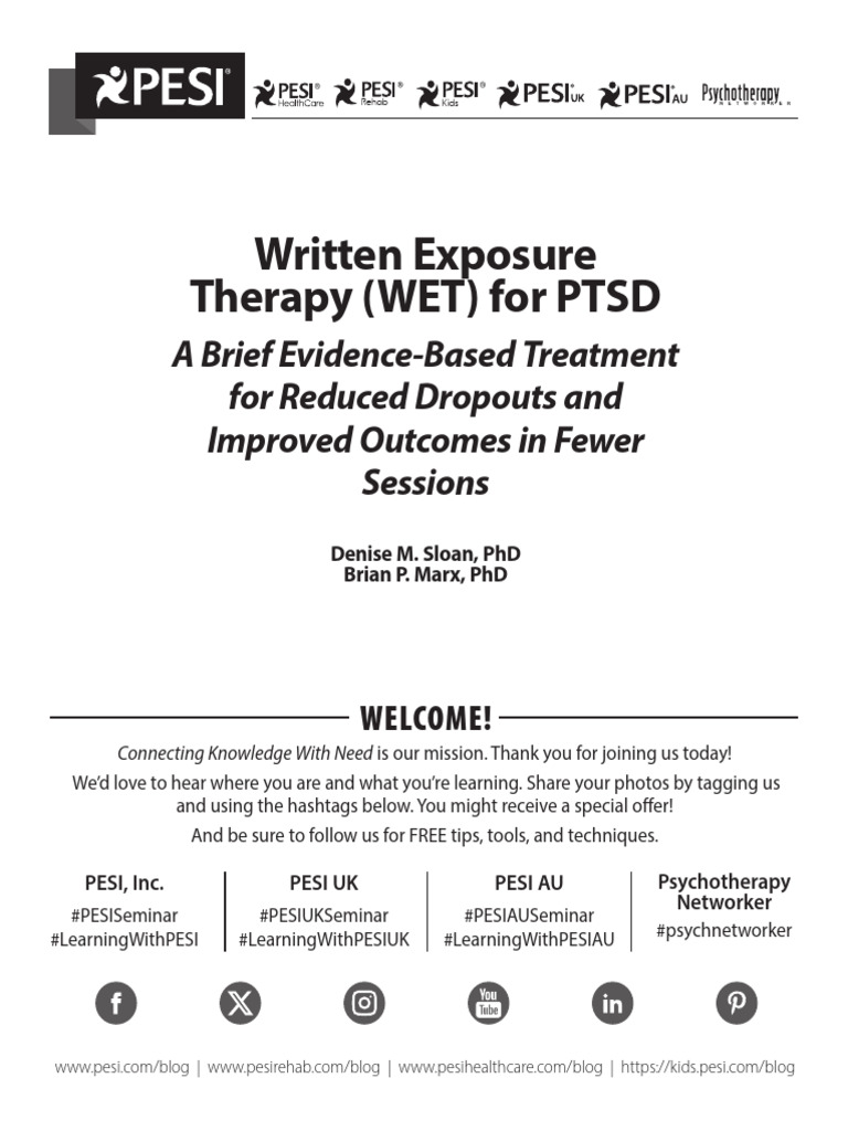 Manual Written Exposure Therapy Wet PTSD | PDF | Therapy | Mental Health