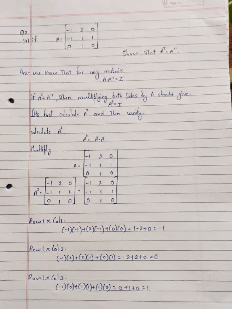 Semester 1 Maths Ques 2 | PDF
