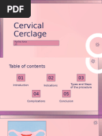 RCOG Guidelines on Cervical Cerclage | PDF | Preterm Birth | Pregnancy
