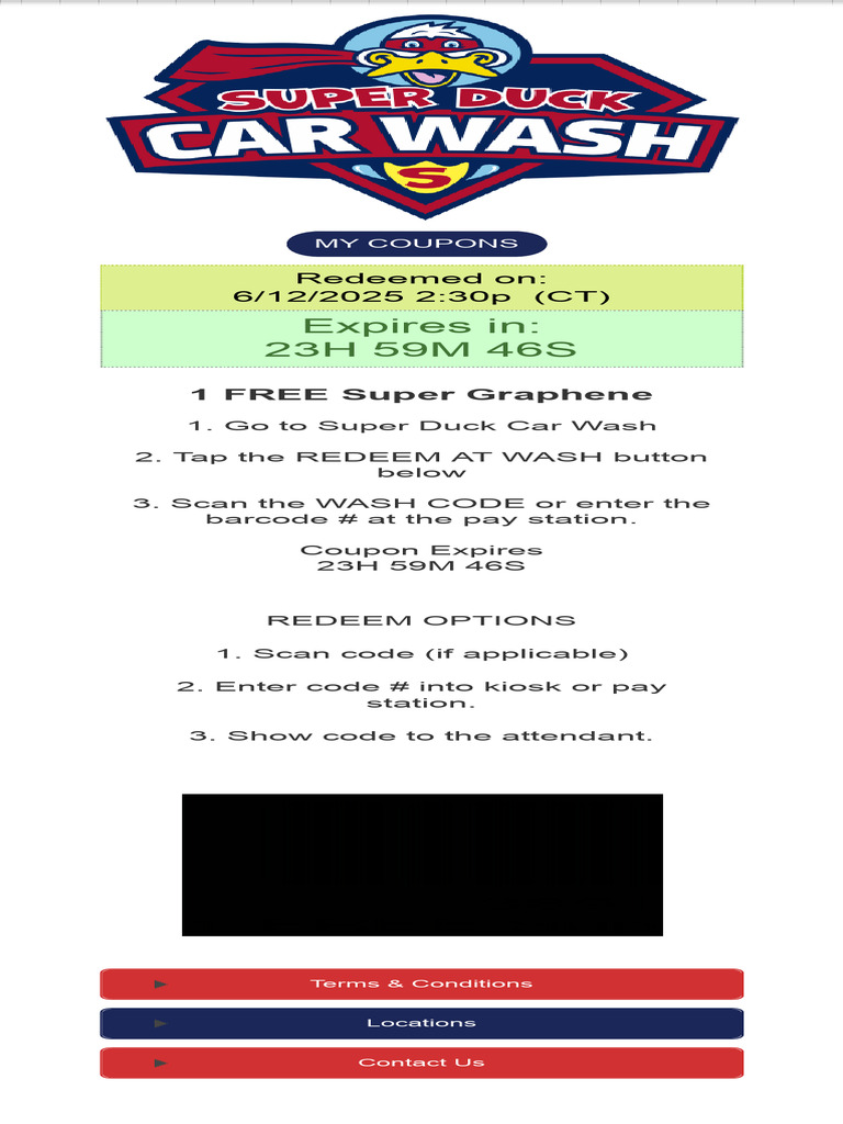 1 FREE Super Graphene at Super Duck Car Wash - Meta1 | PDF