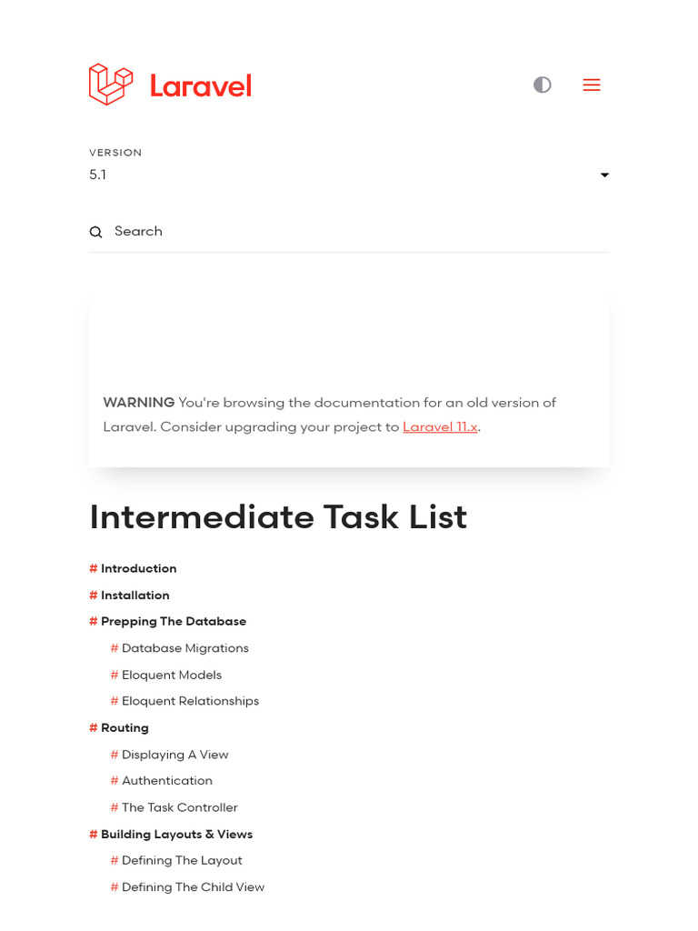 1.intermediate Task List - Laravel 5.1 - The PHP Framework For Web ...
