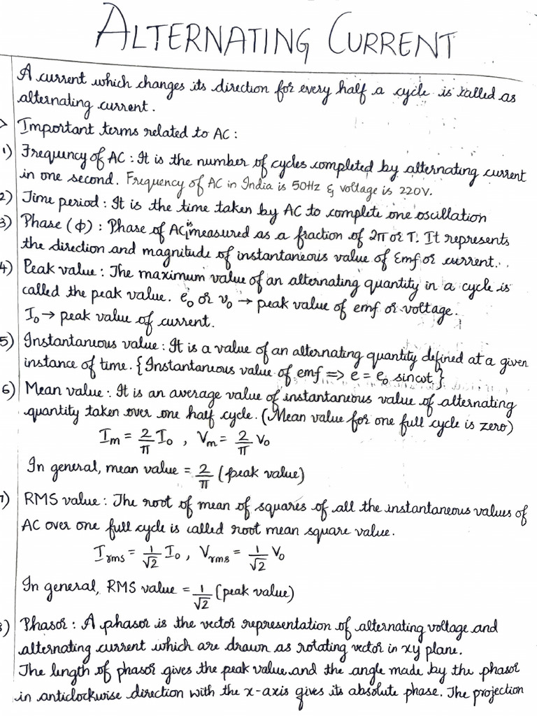 Alternating Current | PDF