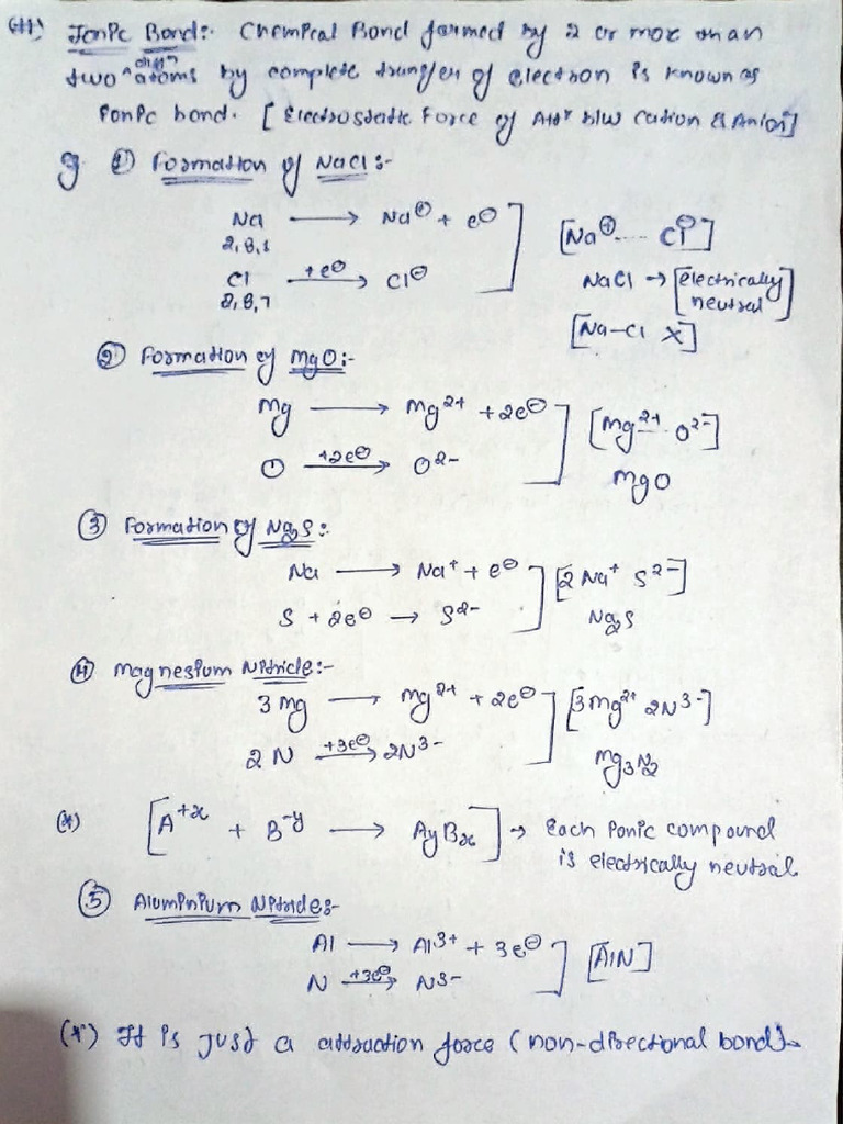 Ionic Bond | PDF