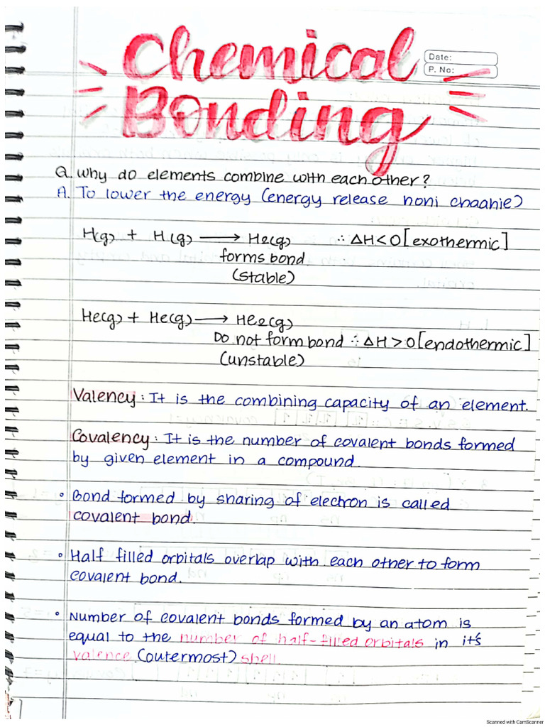 Chemical Bonding Compressed Pages 1 | PDF