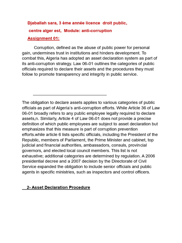 Corruption 1 | PDF | Corruption | Public Law