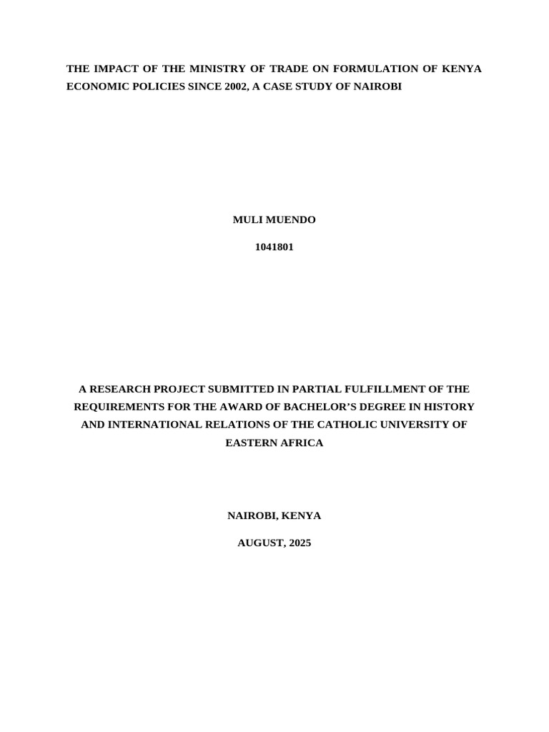 Project Muli 2025 Editted Copy Final 1 | PDF | Policy | Institution