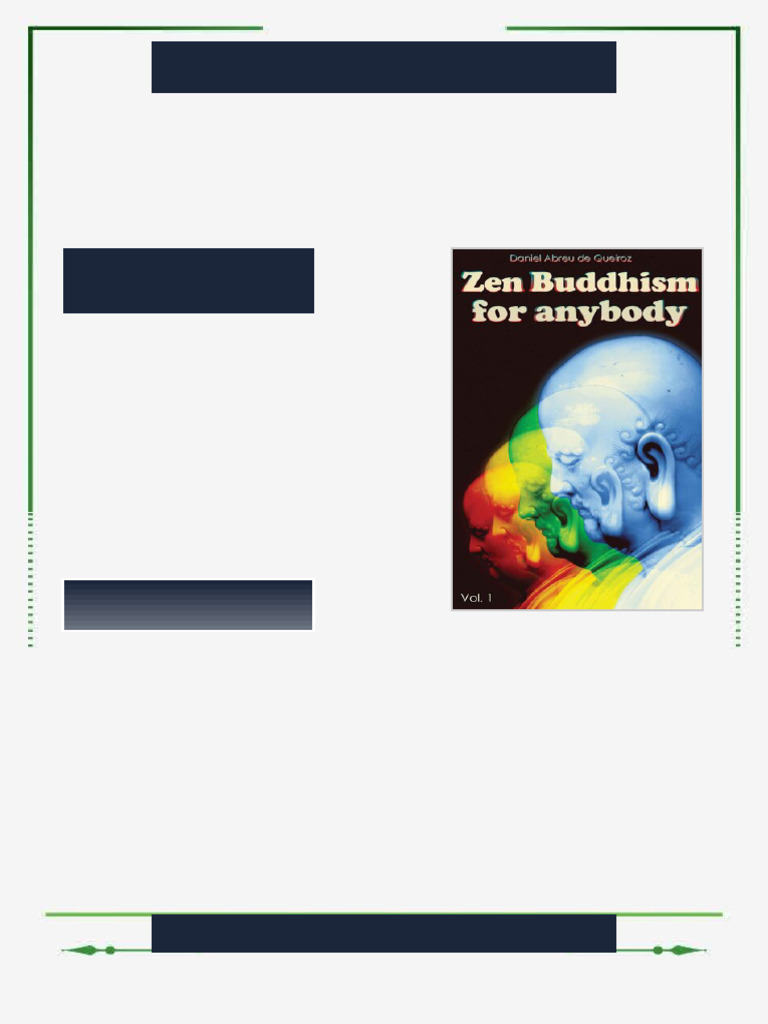 Zen Buddhism for anybody Vol 1 revised 2nd Edition Daniel Abreu De Queiroz eBook signature ...