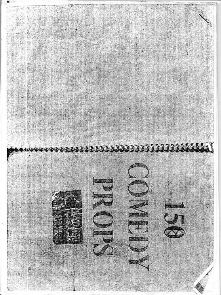 Comedy Props - 150 | PDF