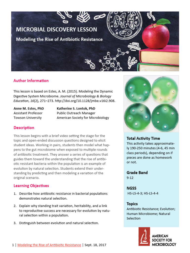 2017_Estes_Lontok_Modeling_Antibiotic_Resistance | PDF | Bacteria ...