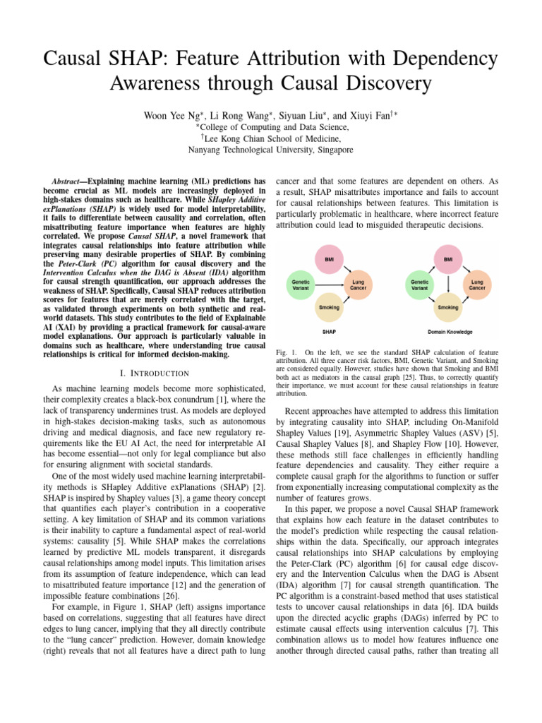 Causal SHAP: Enhancing Feature Attribution | PDF | Causality ...