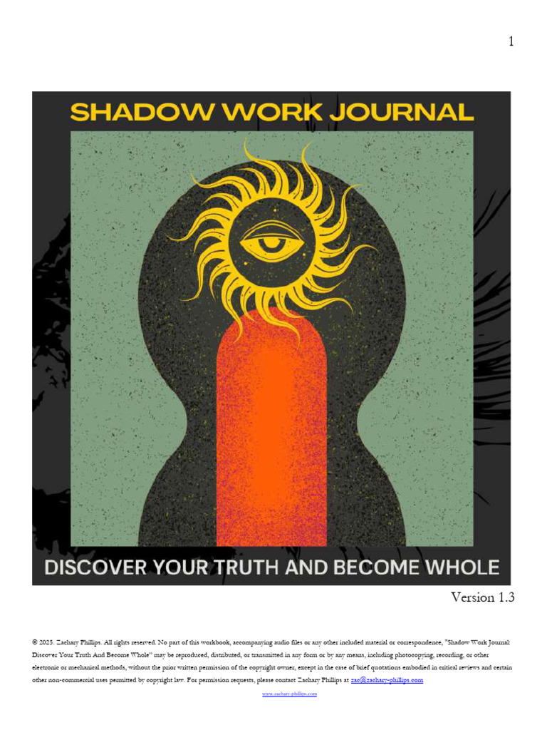 Shadow Work Journal for Self-Discovery | PDF | Shadow (Psychology ...