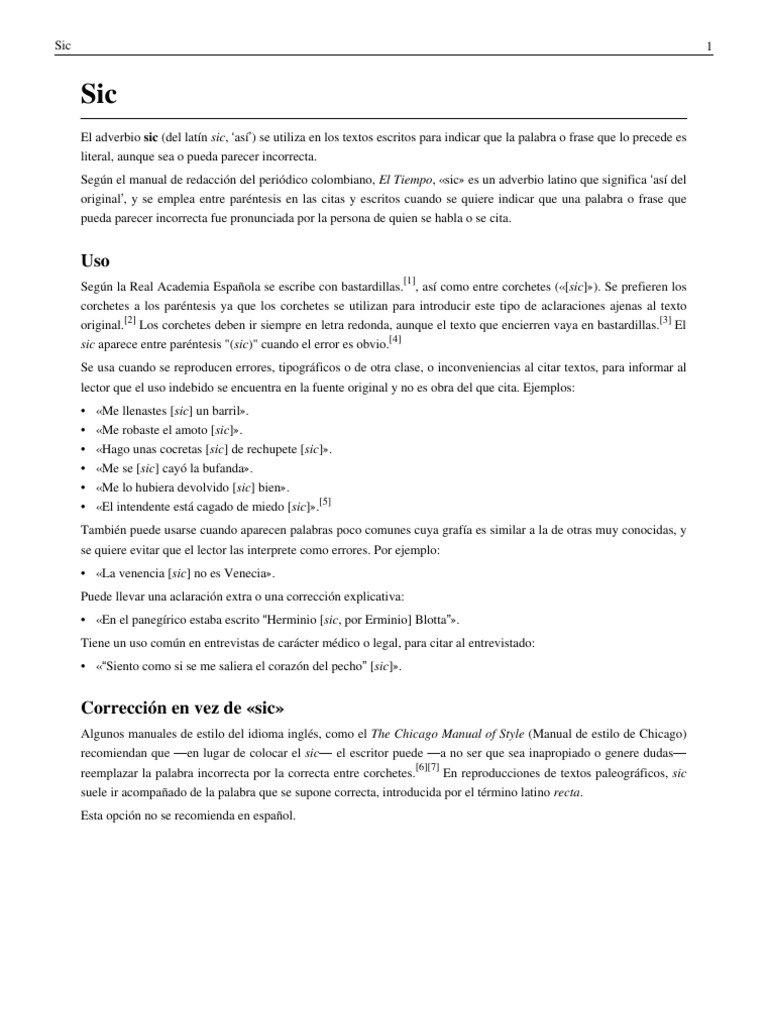 Collection Sic | PDF | Sic | Texto