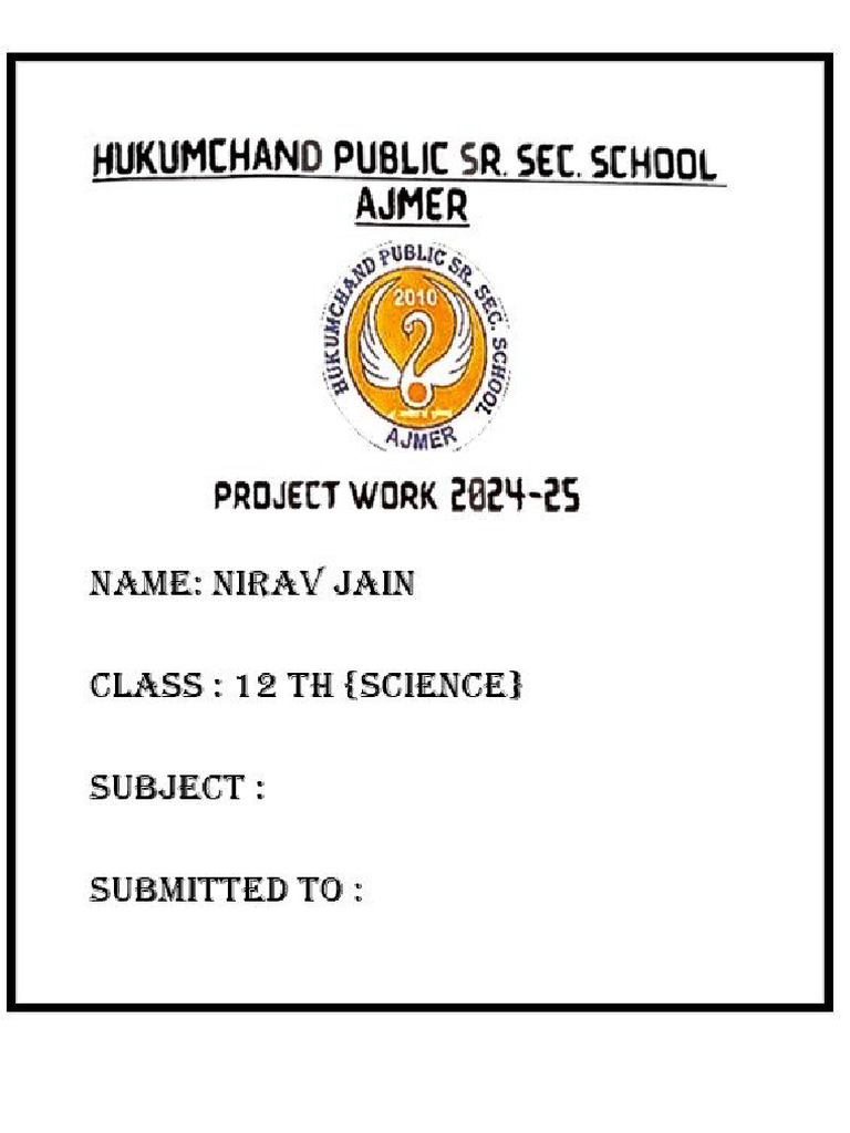 Physics Project Work | PDF