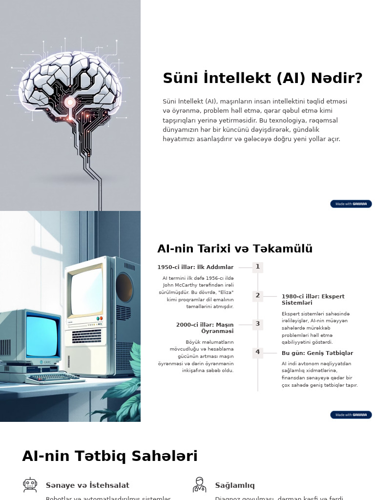 Suni Intellekt AI Nedir | PDF