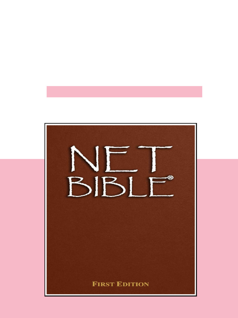 (Ebook) The NET Bible, First Edition with Notes by Biblical Studies ...