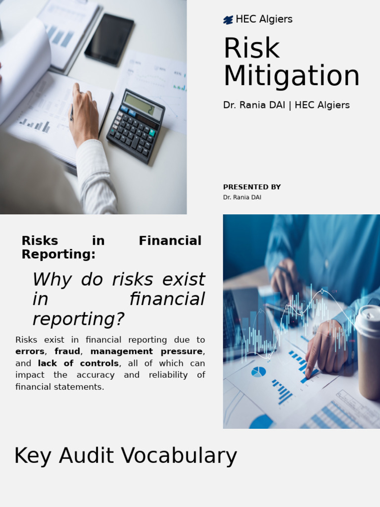 Risk Mitigation in Financial Reporting | PDF | Audit | Internal Control