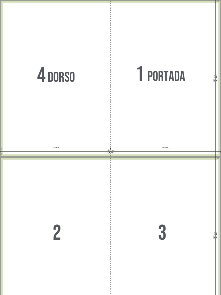 Template Diptico A3 A4 Cerrado | PDF