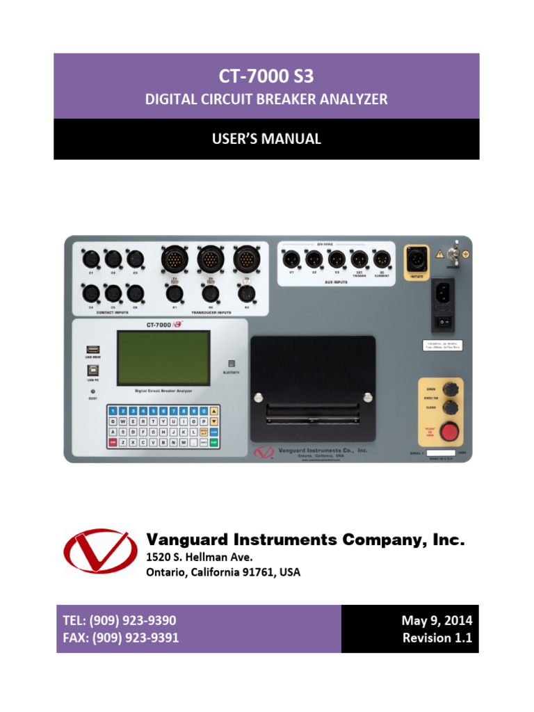 CT-7000 S3 User's Manual | PDF | Direct Current | Resistor