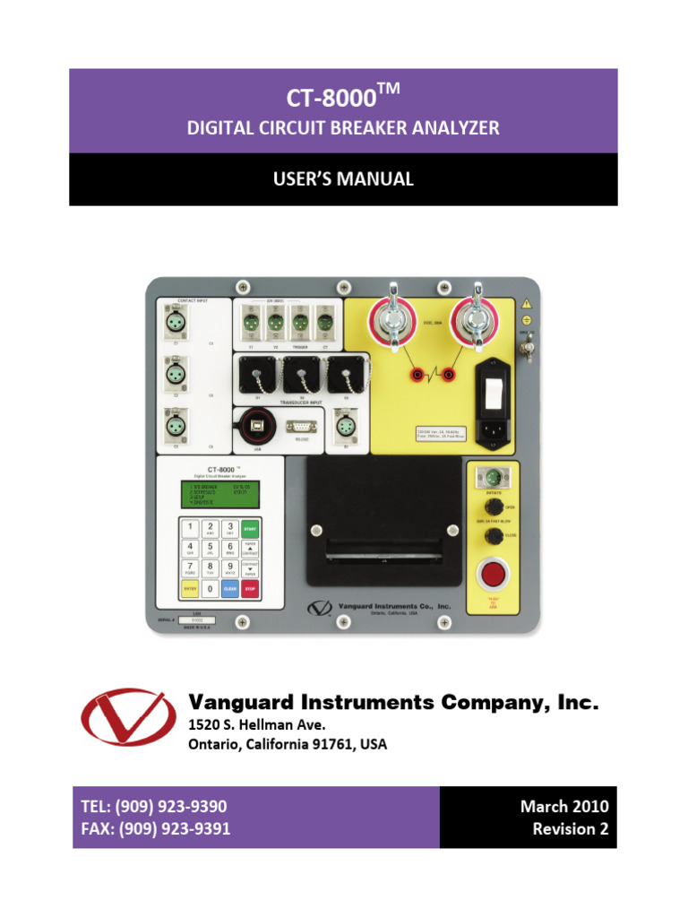 CT-8000 User's Manual | PDF | Resistor | Alternating Current