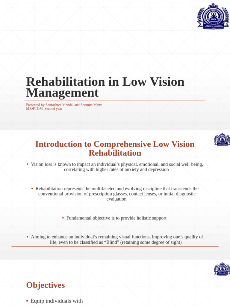Low Vision Rehabilitation | PDF | Visual Impairment | Virtual Reality