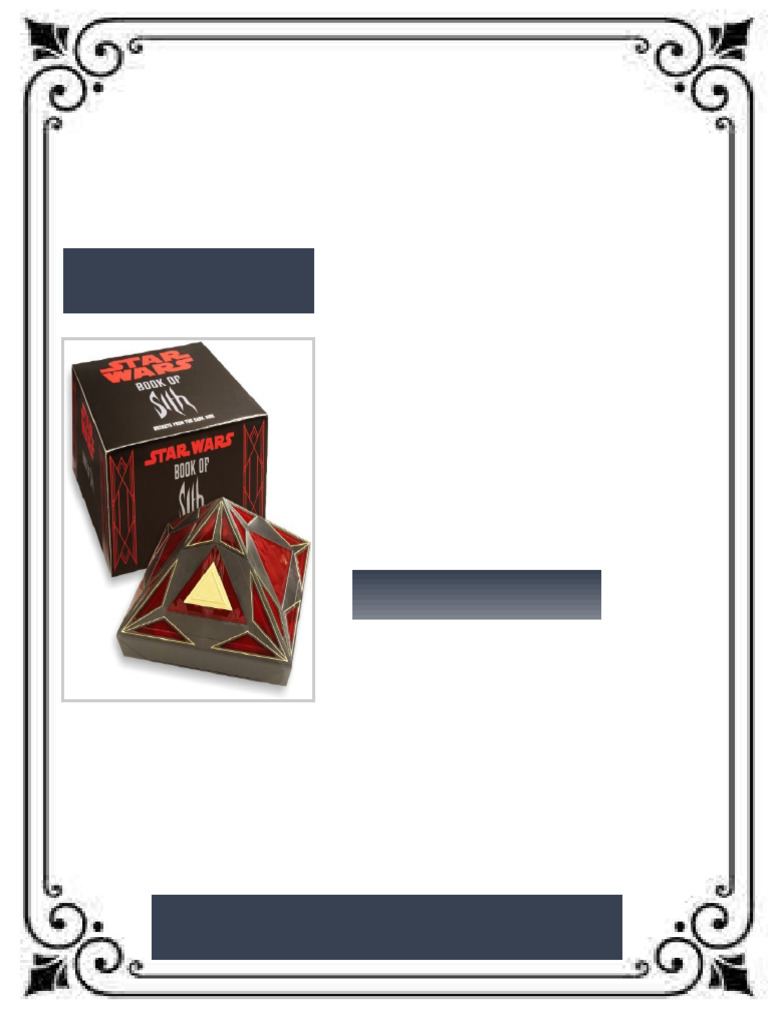 Book of Sith Secrets from the Dark Side Vault Edition Daniel Wallace ...