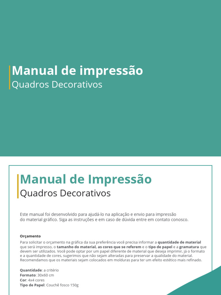 ! Manual Quadros | PDF