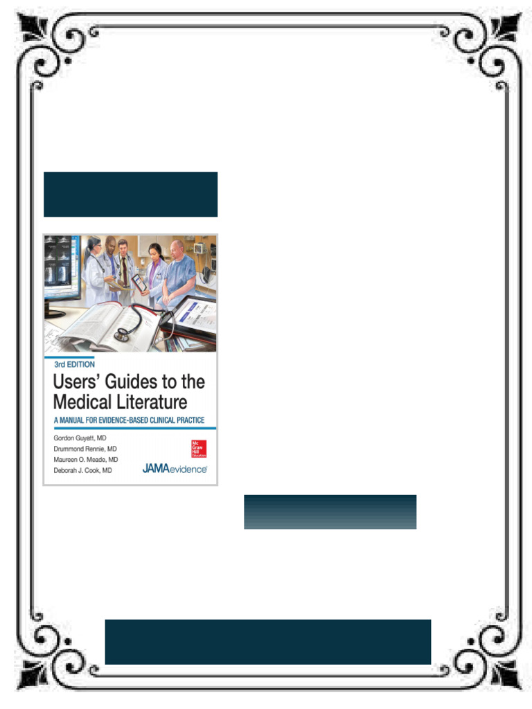 Users Guides to the Medical Literature A Manual for Evidence Based ...
