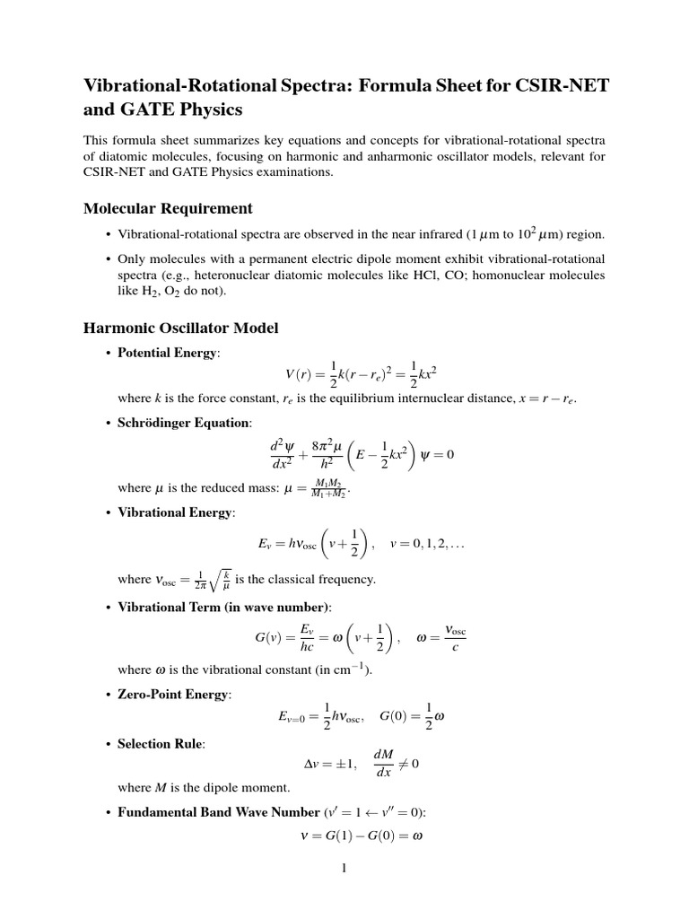 Atomic Rajkumar (Vibrational Spectra) | PDF | Molecules | Oscillation