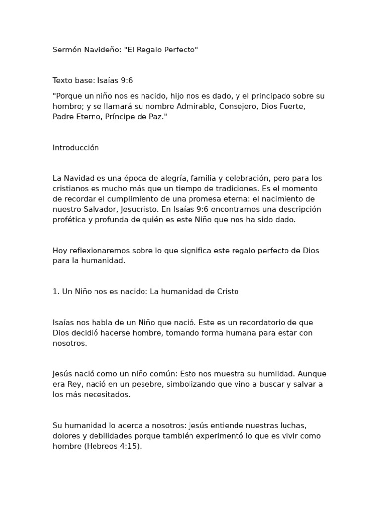 El Regalo Perfecto | PDF | Jesús | Cristo (título)