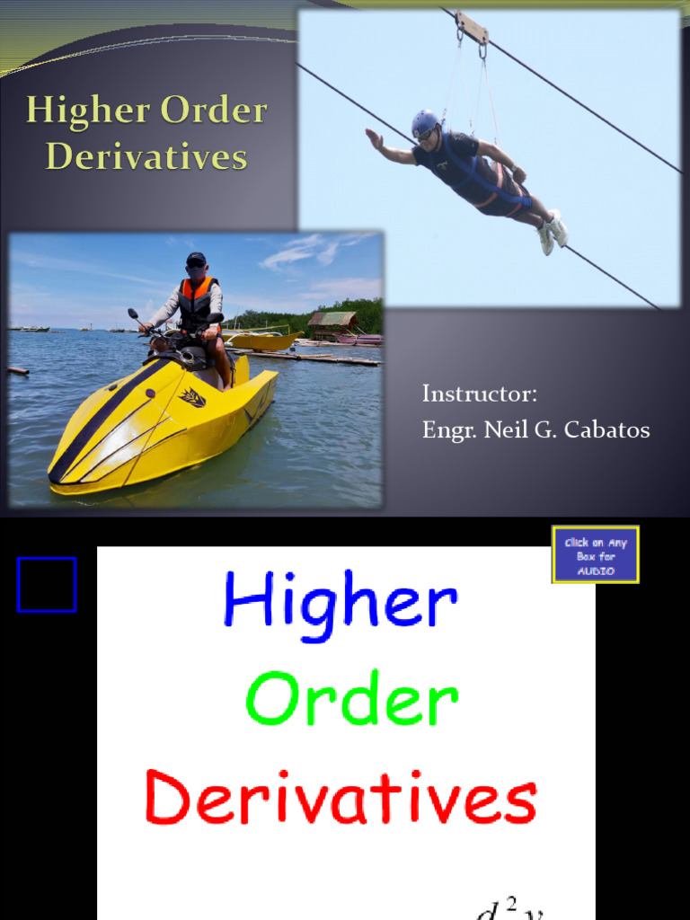 23. Higher Order Derivatives - Final (1) | PDF
