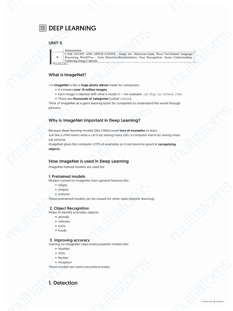 Unit 5 (Bai-701) Deep Learning | PDF